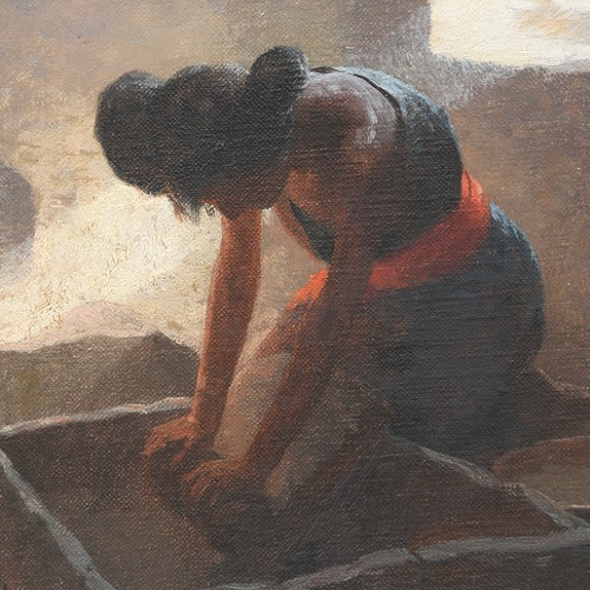 W.R. Leigh Early Western Painter