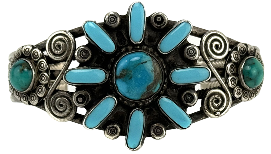 May 22, 2024 Raymond Yazzie 14K Gold Multi-Stone Ring, Zuni and Navaj