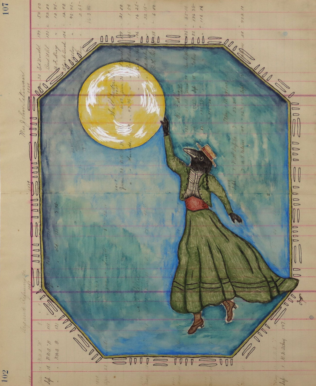 Julia Arriola - Madame Crow Places the Moon Back Where It Belongs