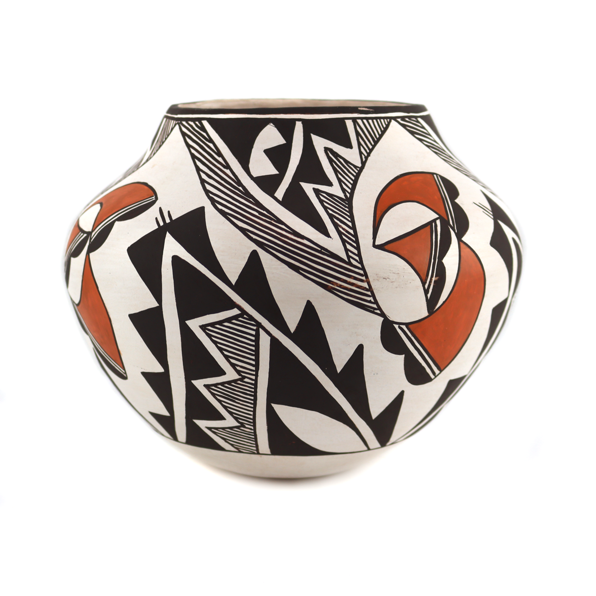Lucy Lewis (1890-1992) - Acoma Polychrome Olla c. 1960s, 8" x 9" (P912