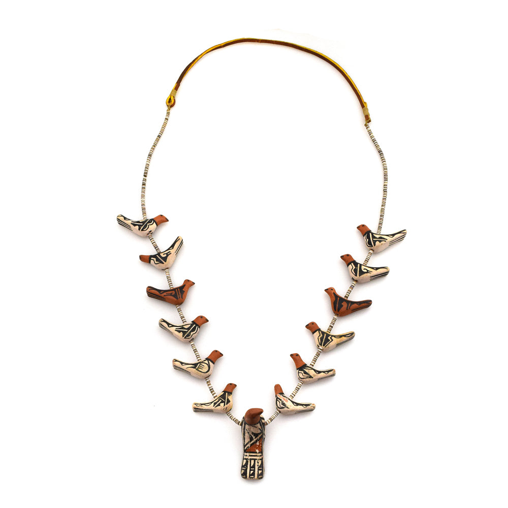 Robert Tenorio (b. 1950) - Santo Domingo (Kewa) Bird Pottery and Heish