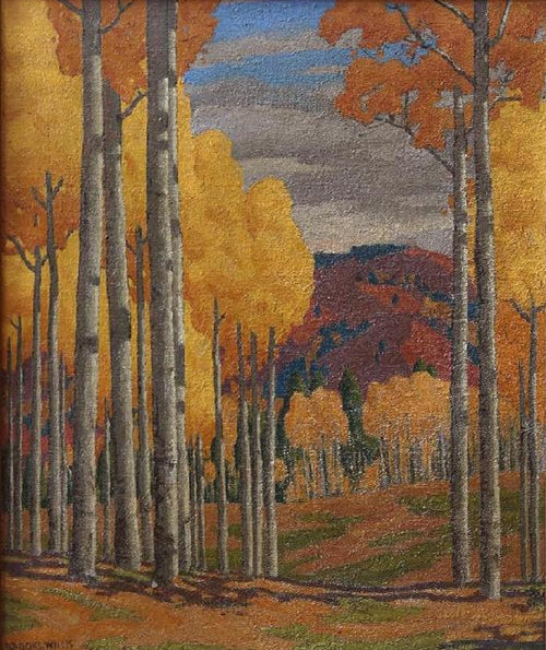 SOLD Joseph Roy Willis (1876-1960) - Golden Aspens